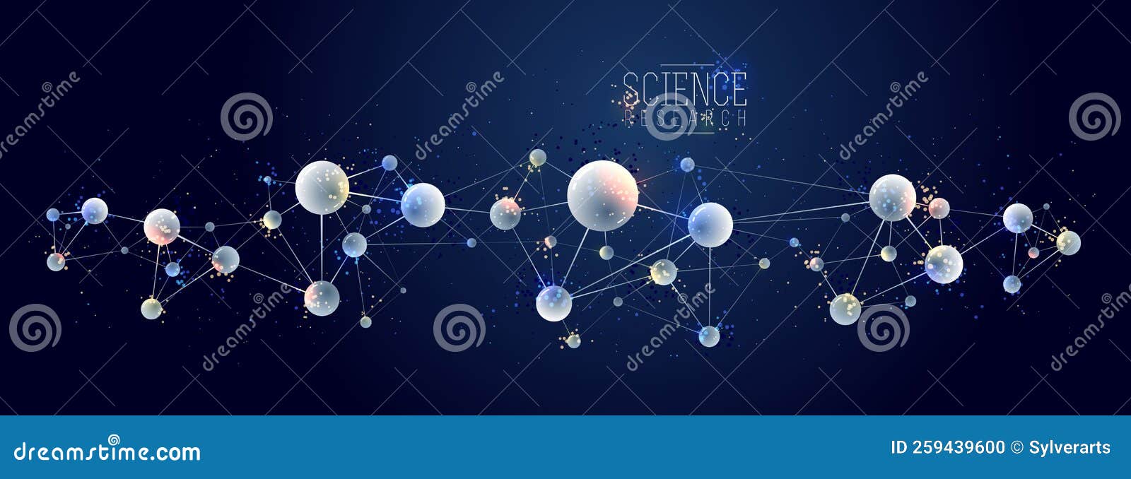 Molecules Vector Abstract Background, 3D Dimensional Science Chemistry ...