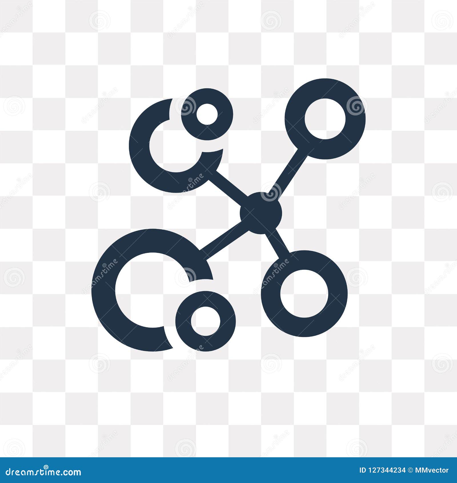 Molecules Vector Icon Isolated on Transparent Background, Molecules ...