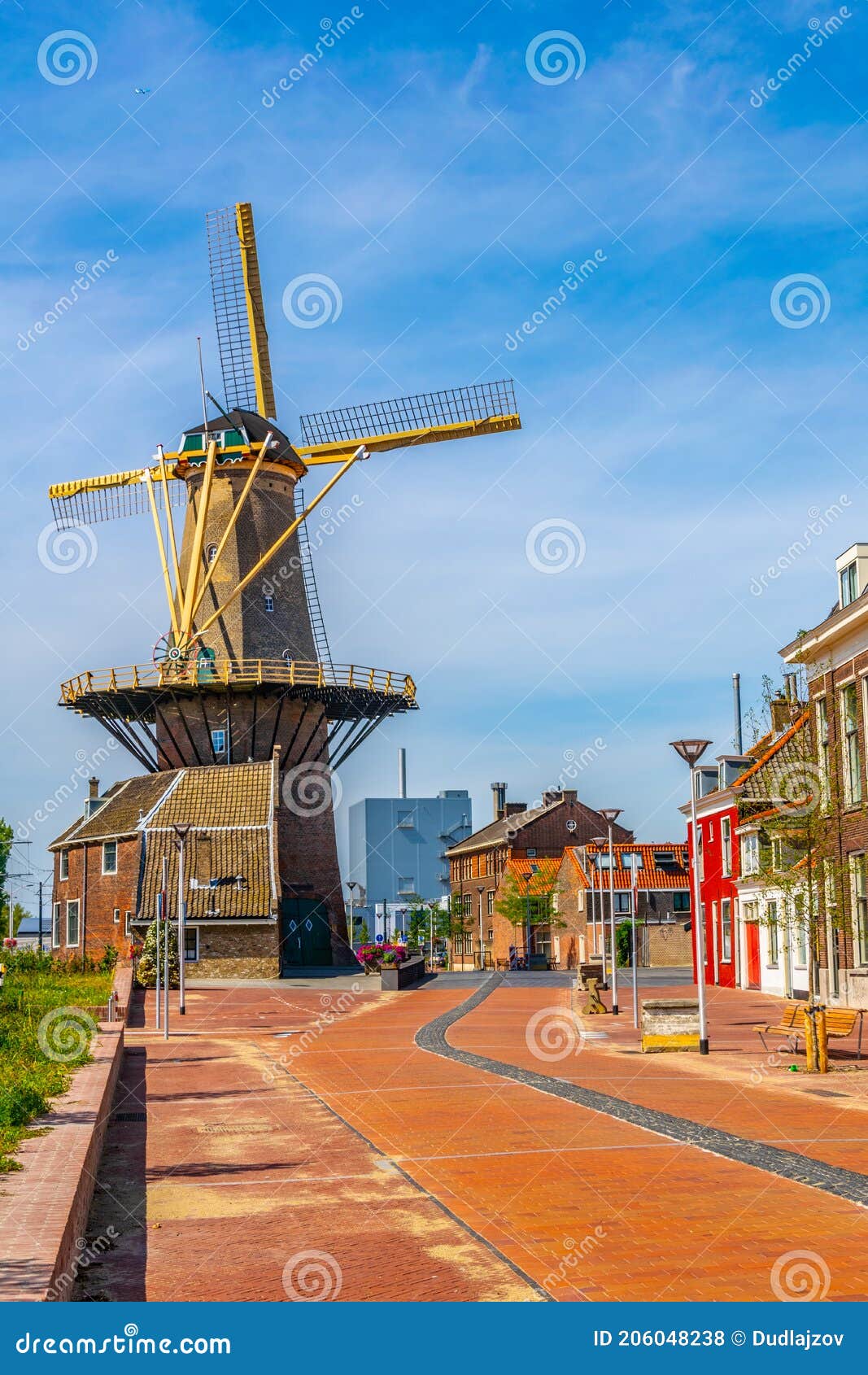 The Molen De Roos Windmill In Delft Royalty-Free Stock Photography ...