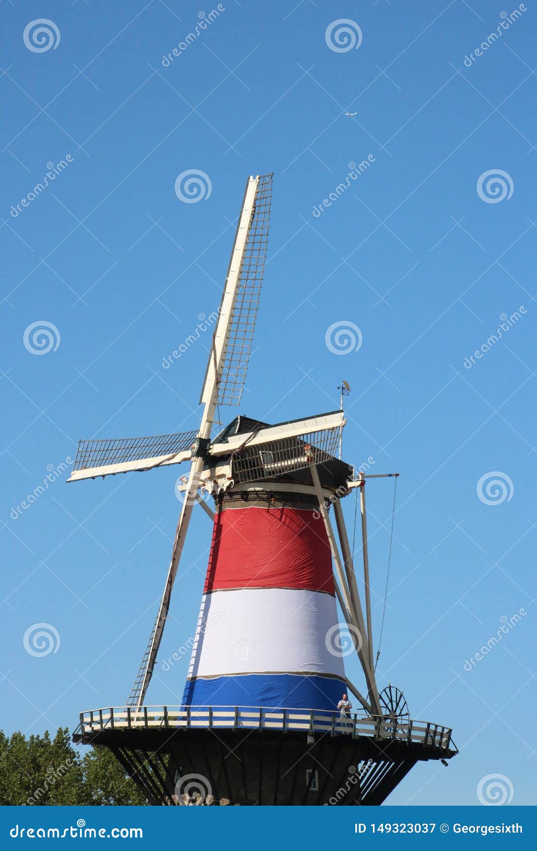 Molen De Valk Windmill in Leiden, Netherlands Editorial Photography ...