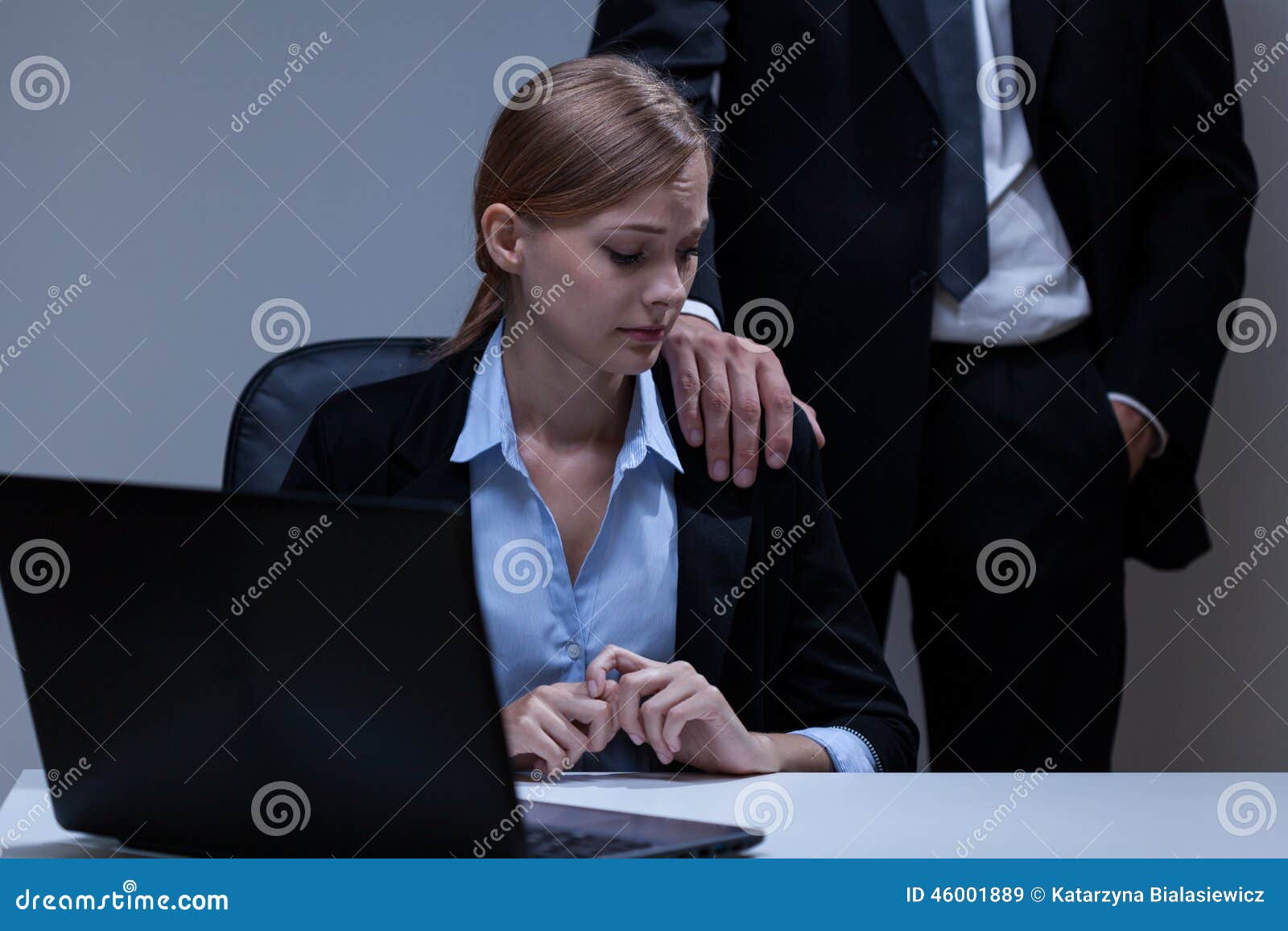 Molestation at workplace stock image. Image of employee - 46001889