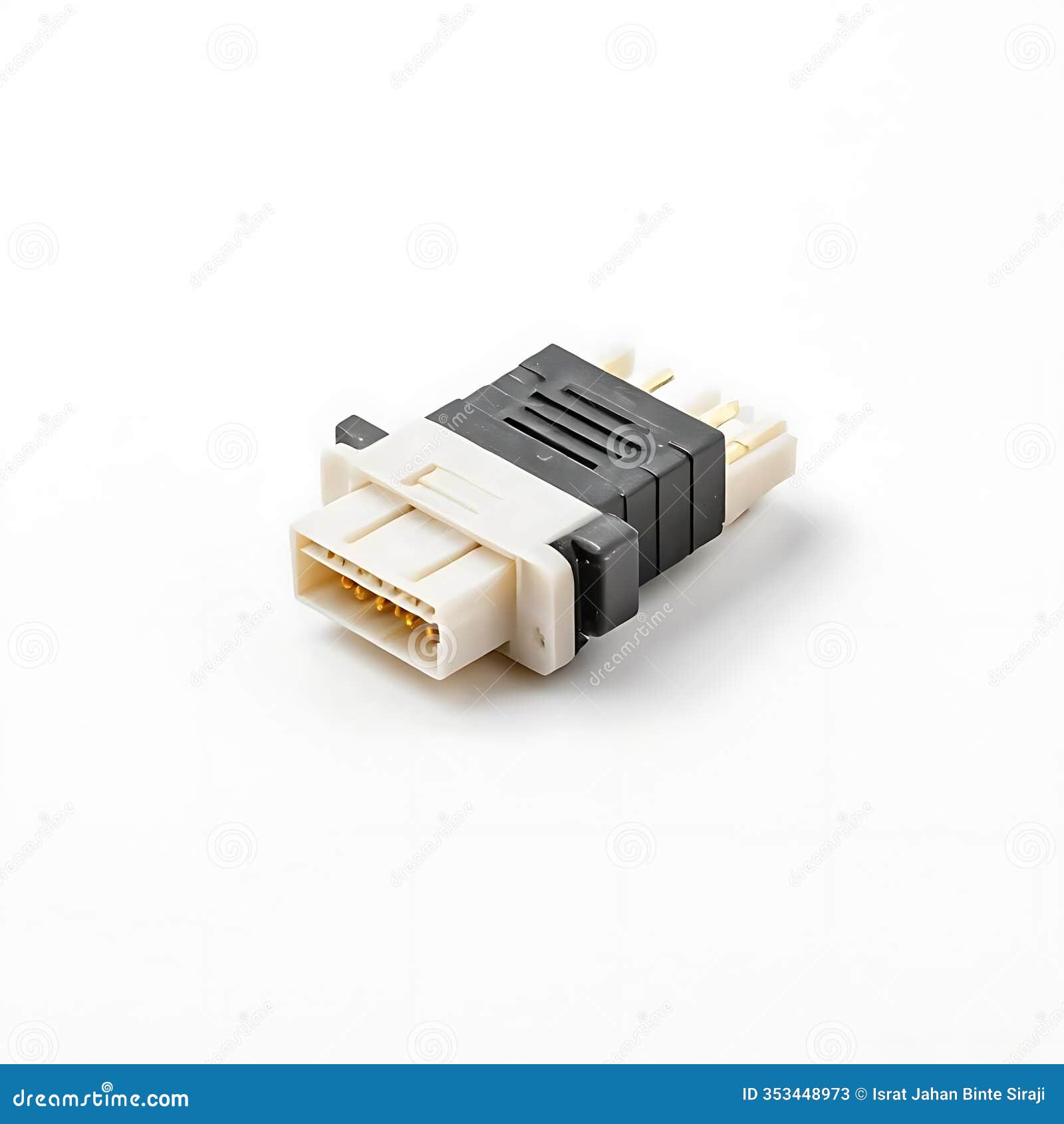 3D SATA Connector With Red Cable, Vector Illustration. | CartoonDealer ...