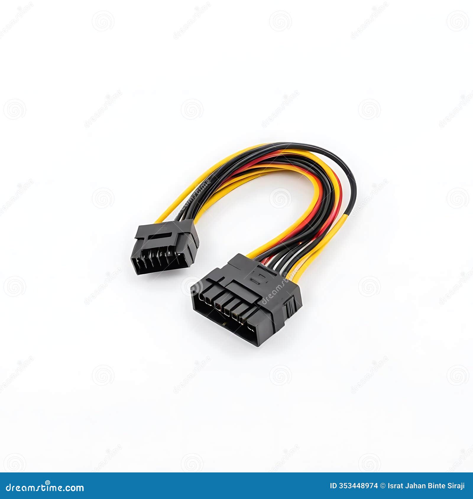 3D SATA Connector With Red Cable, Vector Illustration. | CartoonDealer ...