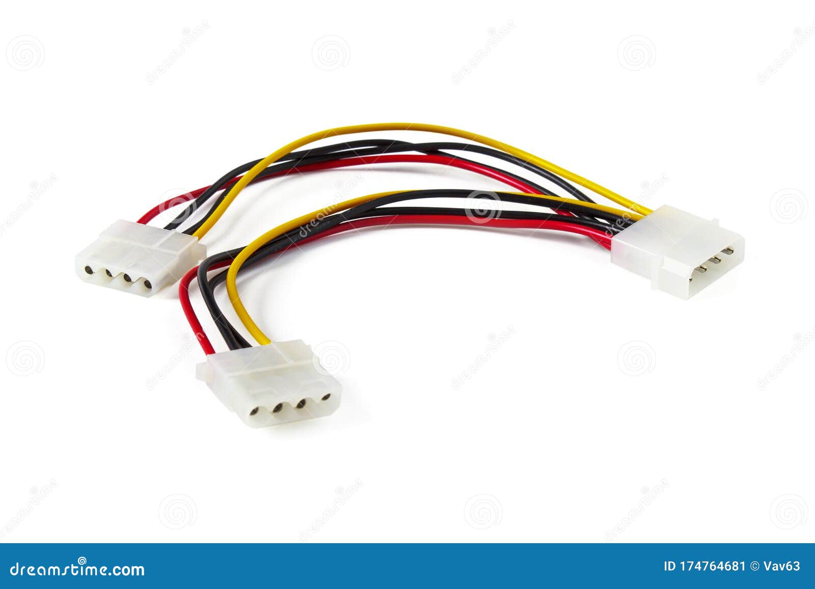 Molex splitter stock image. Image of connect, electric - 174764681