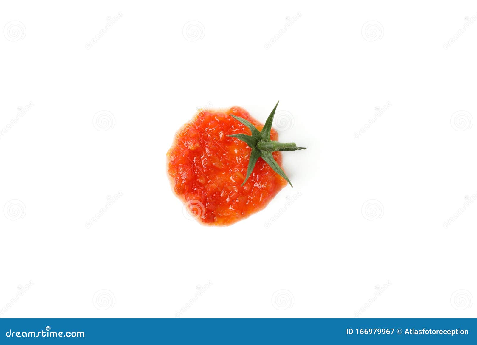 Molho Vermelho Em Forma De Tomate Isolado Em Fundo Imagem de Stock ...