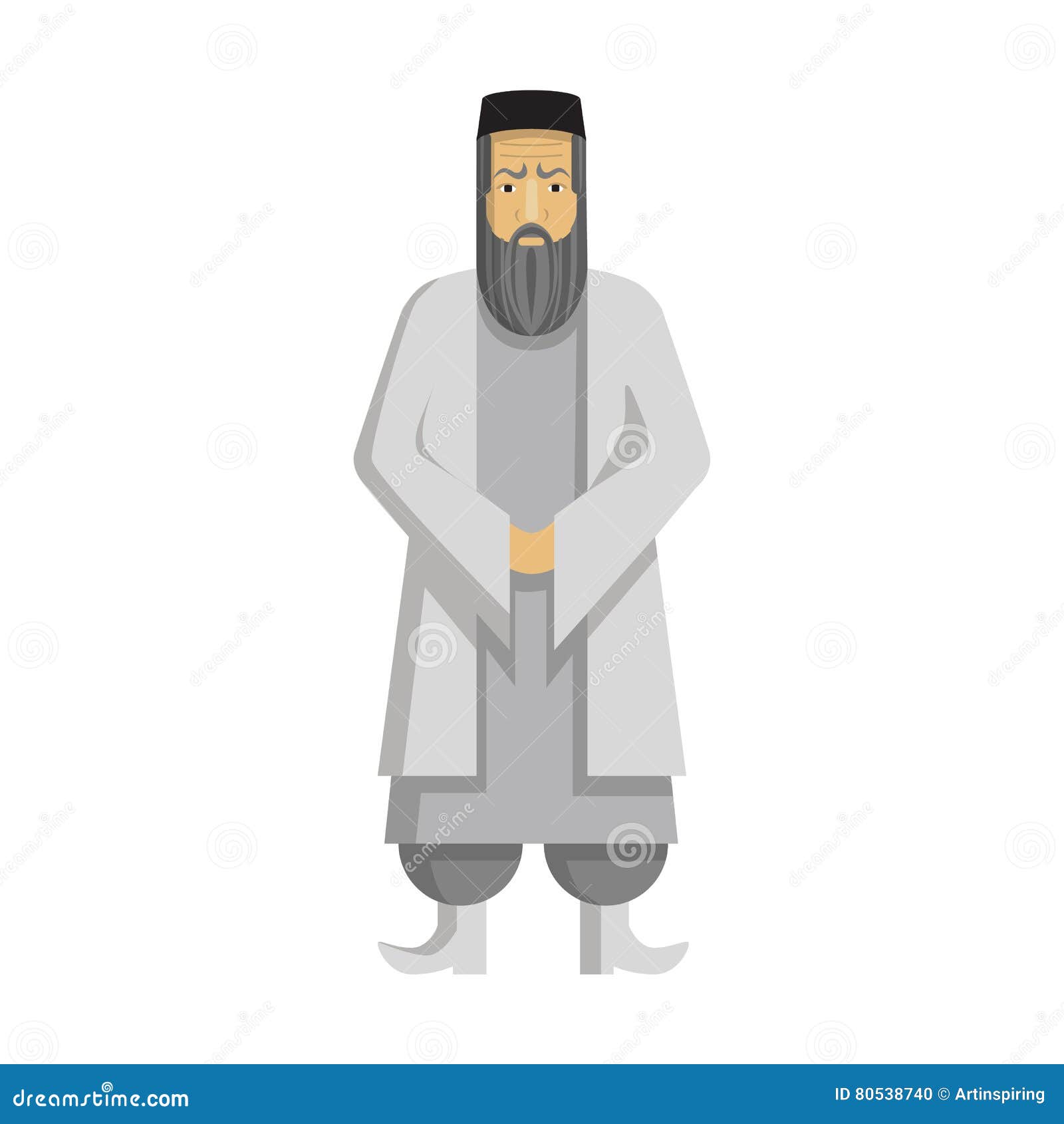 Mollah arabe illustration de vecteur. Illustration du mosquée - 80538740