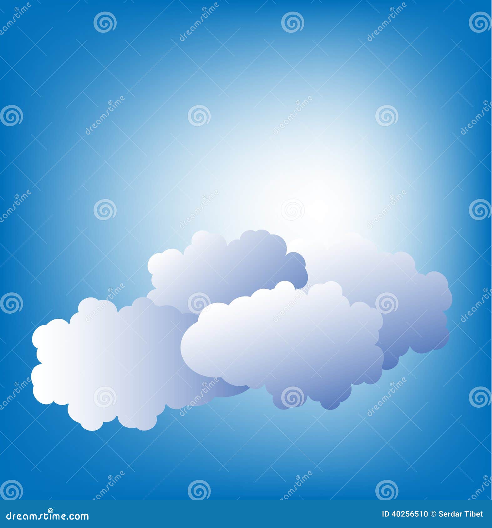 Moln vektor illustrationer. Illustration av rengöringsduk - 40256510