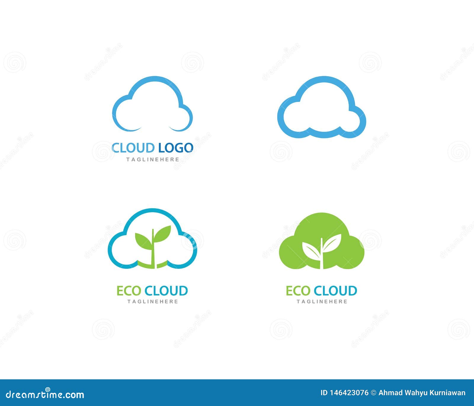 Moln Logo Vector vektor illustrationer. Illustration av beräkning ...