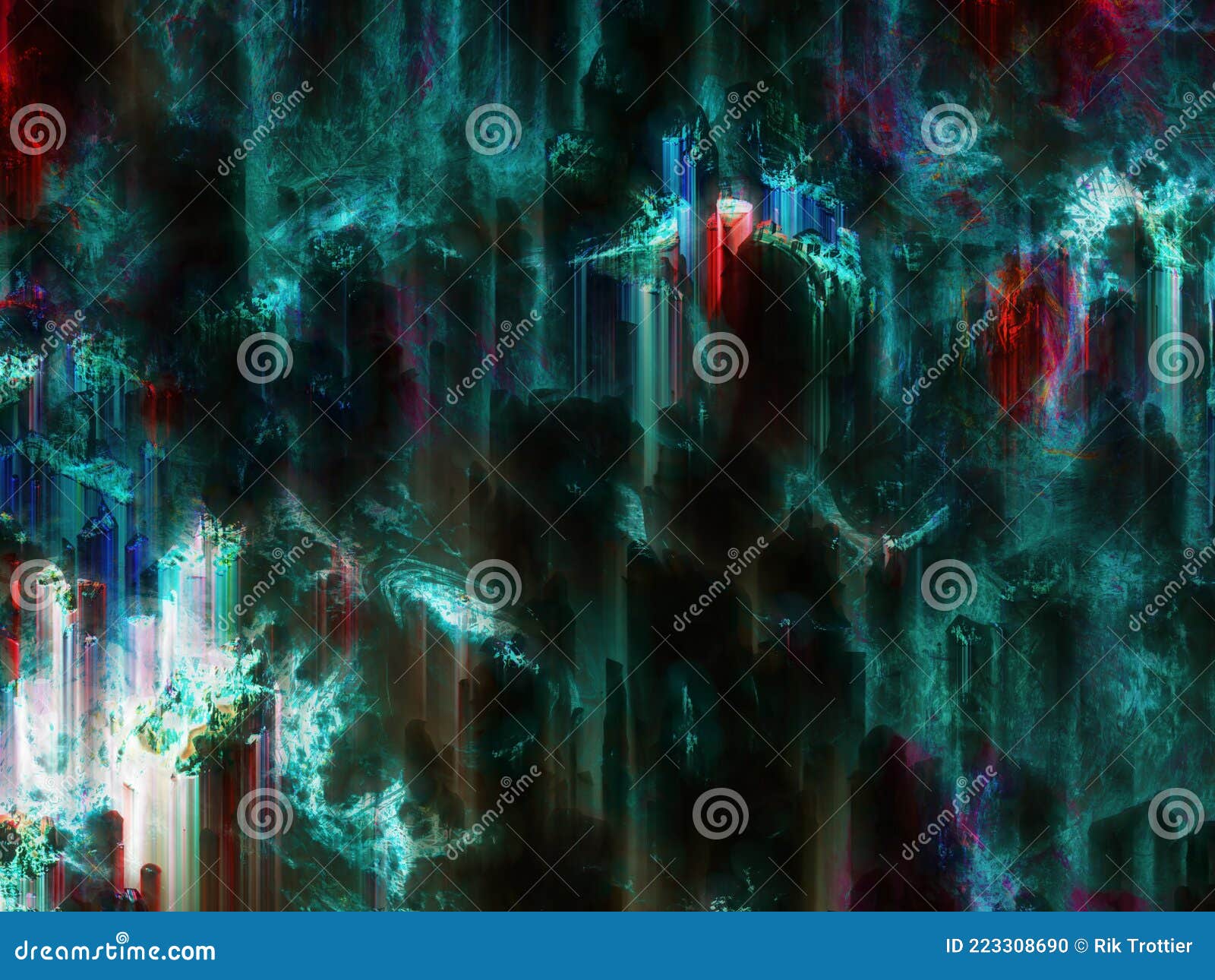 Molten blue abstract stock illustration. Illustration of solidified ...