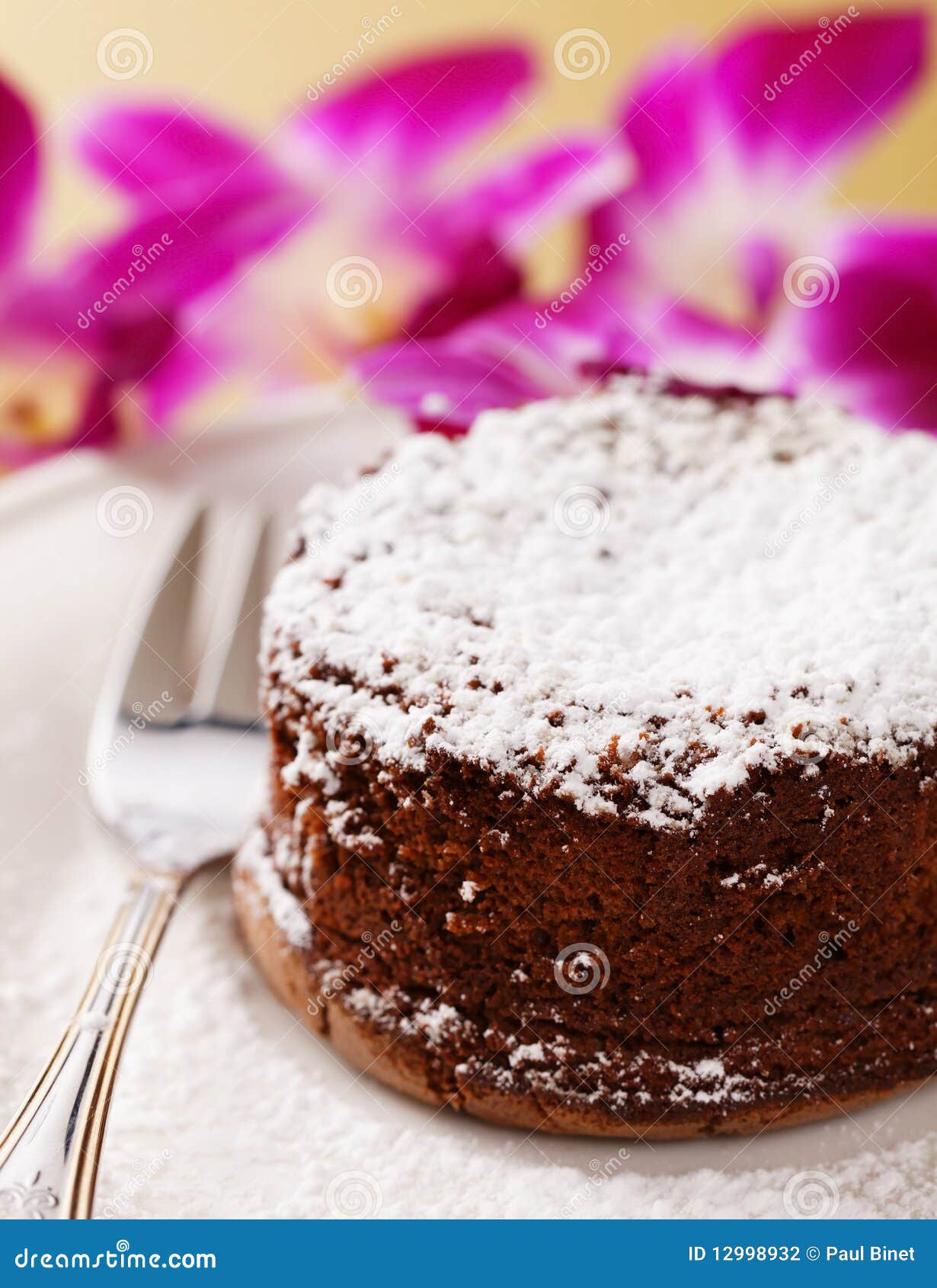 Molten chocolate cake stock photo. Image of plate, background - 12998932