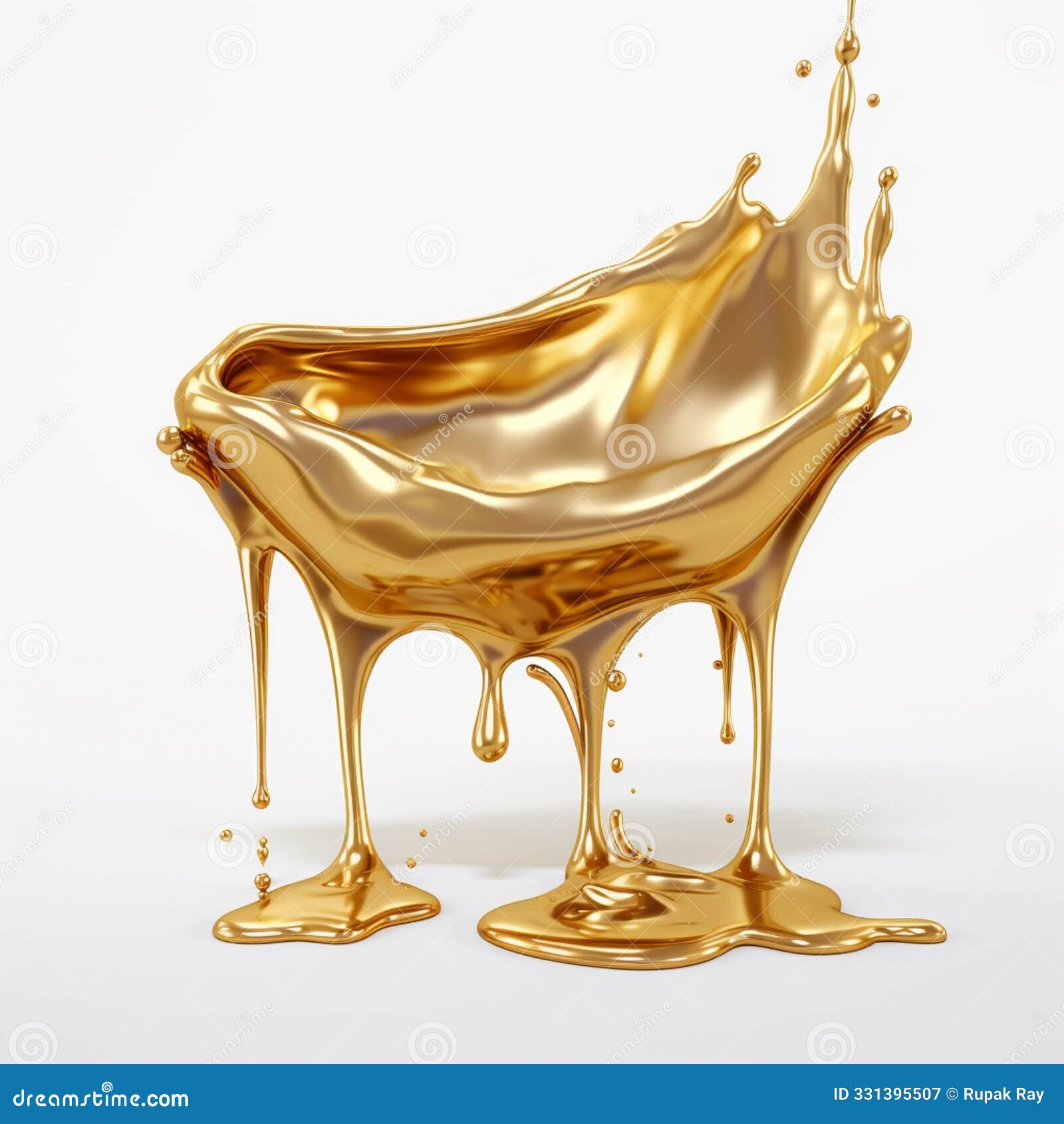 Molten Gold Drops on Transparent Background Stock Illustration ...