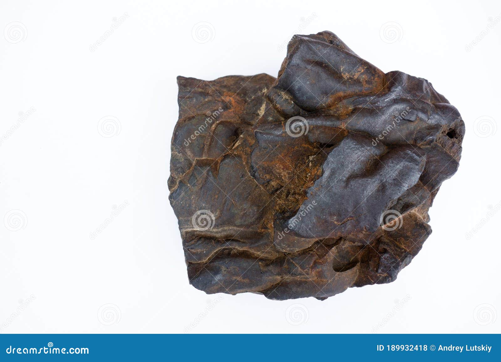 Molten Iron Ore on White Isolate Stock Photo - Image of solid, iron ...