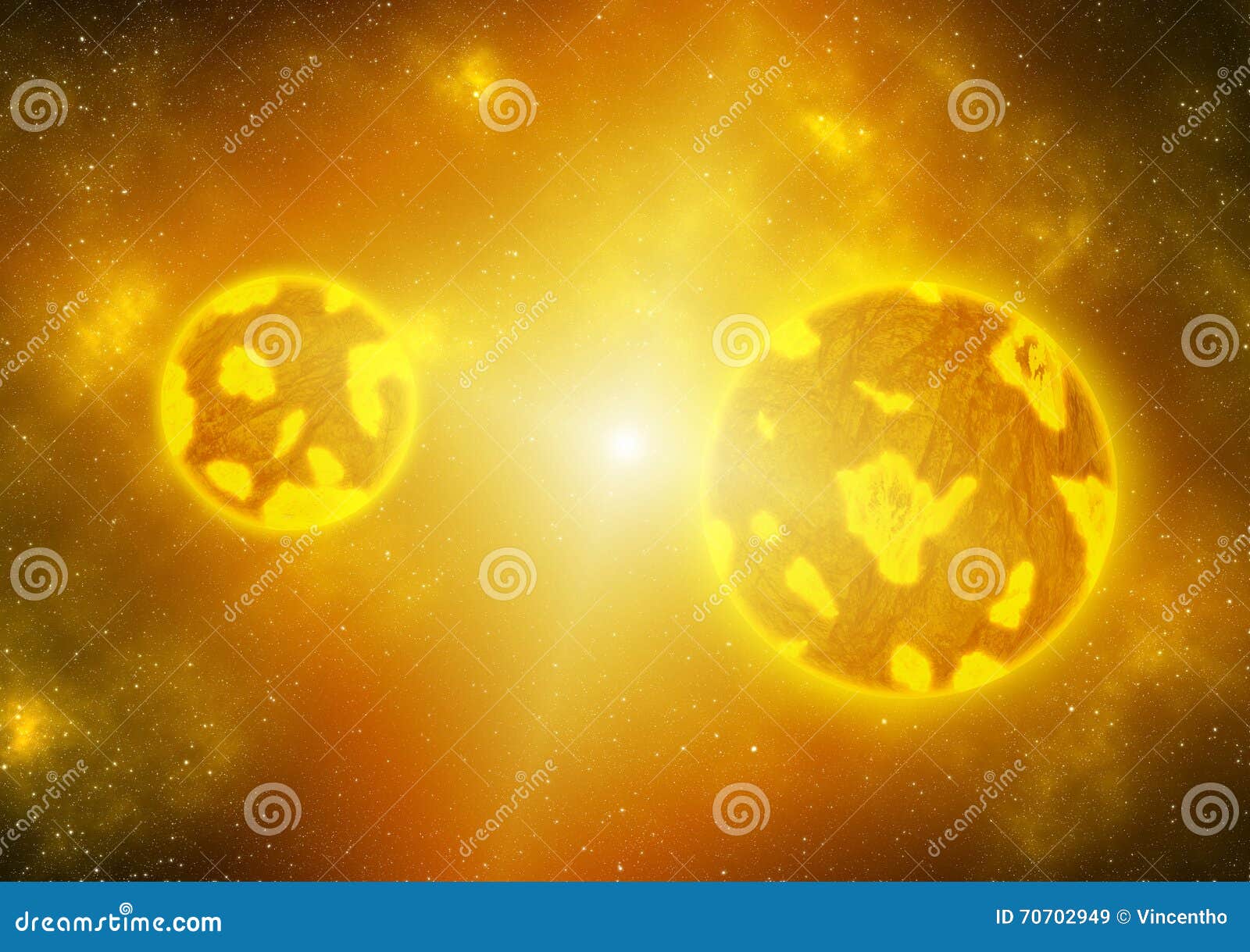 Molten Lava Terrestrial Planets Stock Illustration - Illustration of ...