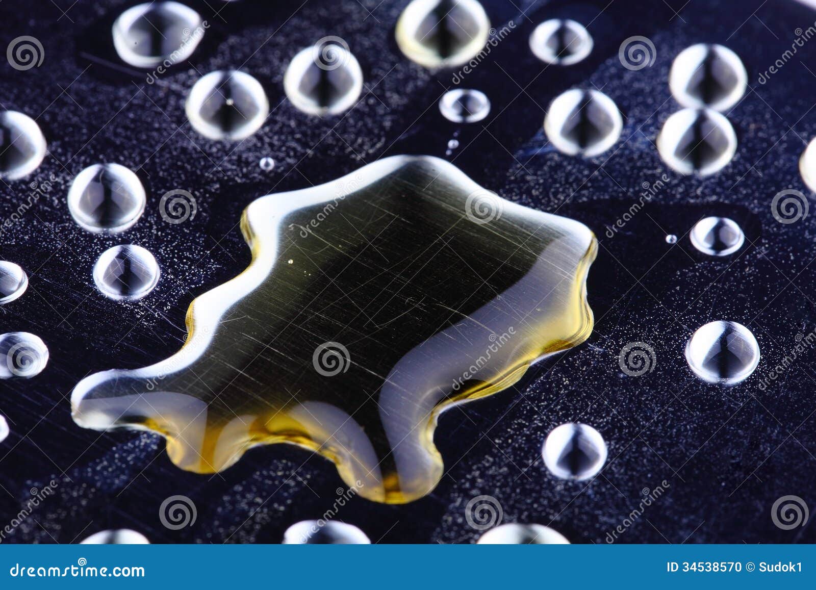 Molten Liquid. Scientific Background. Stock Photo - Image of blue ...