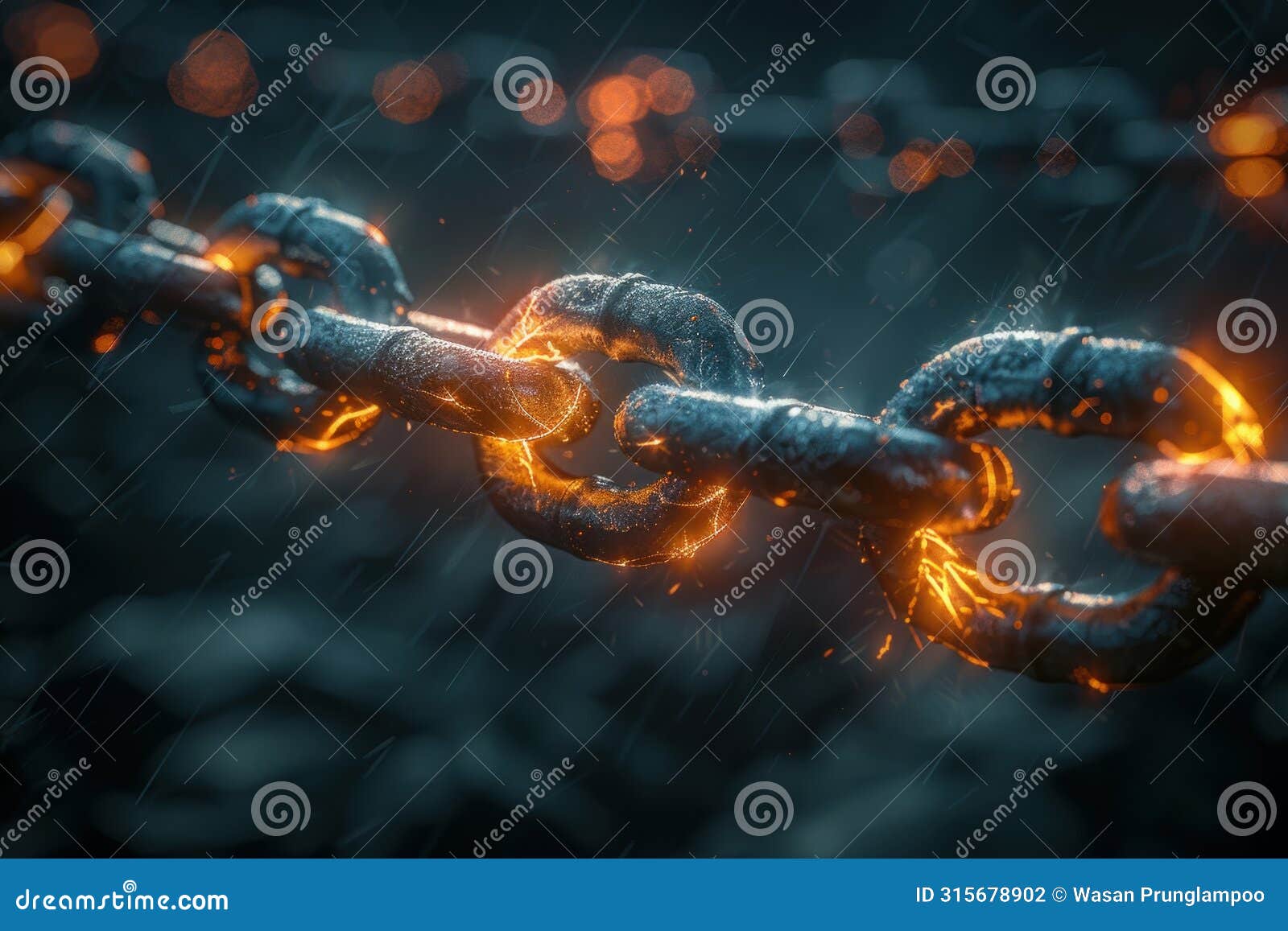 Molten metal chain stock photo. Image of metalworke - 315678902