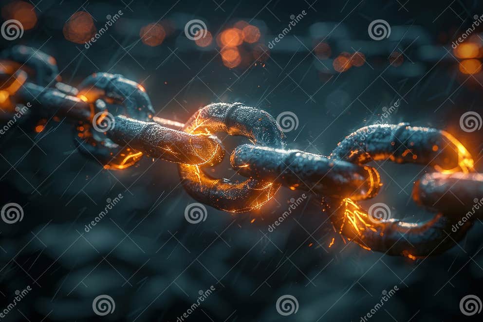Molten metal chain stock photo. Image of metalworke - 315678902