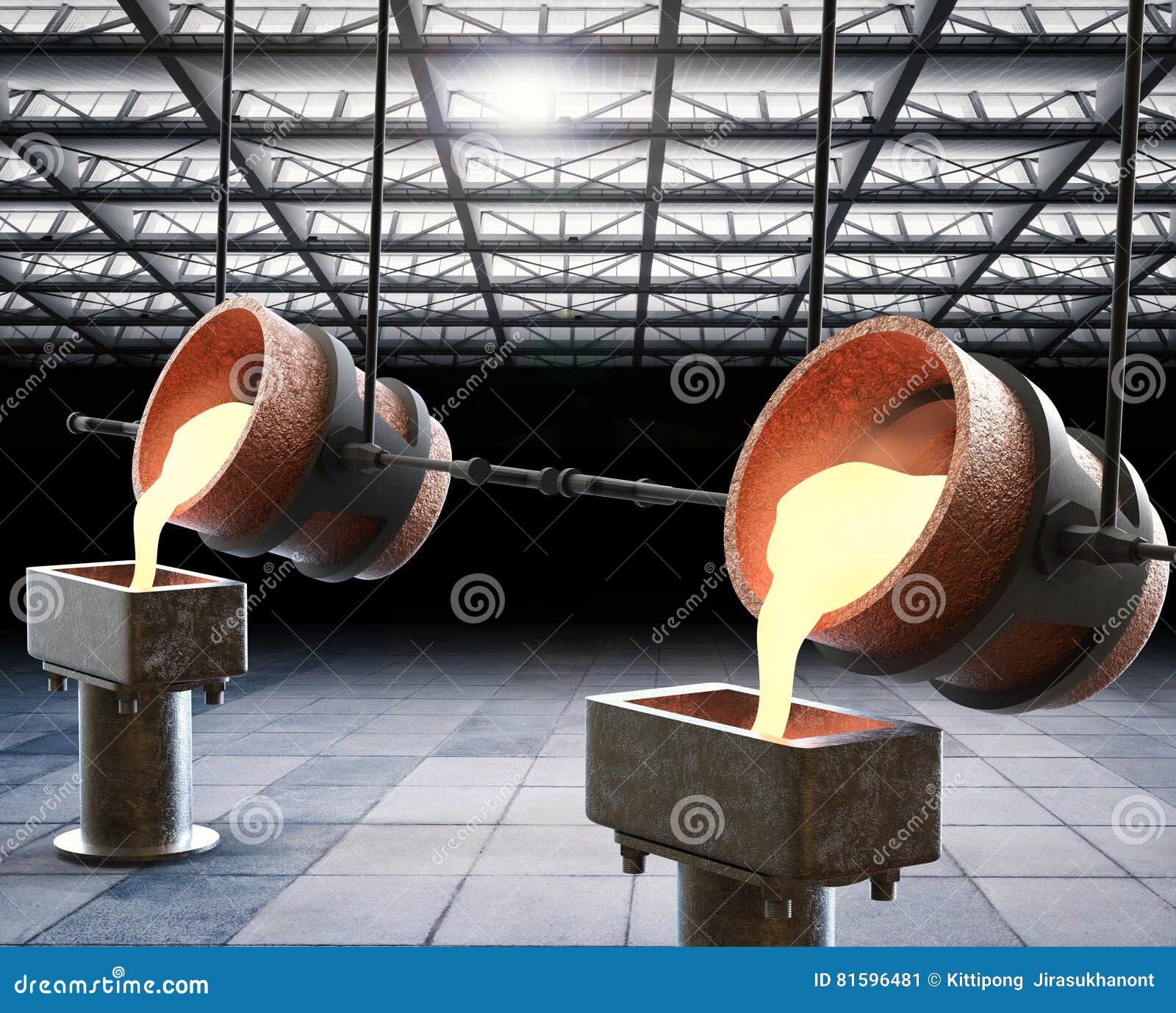 Molten metal stock image. Image of metallic, metallurgy - 81596481