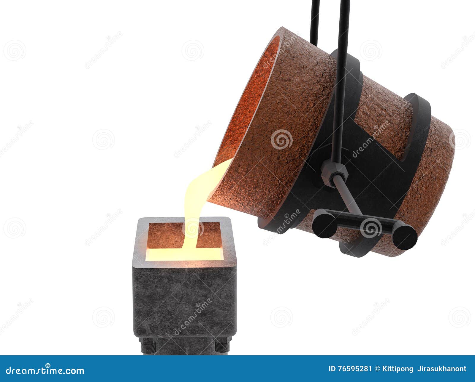 Molten Metal Industry Logo. Liquid Iron Or Steel Symbol. Metallurgy ...