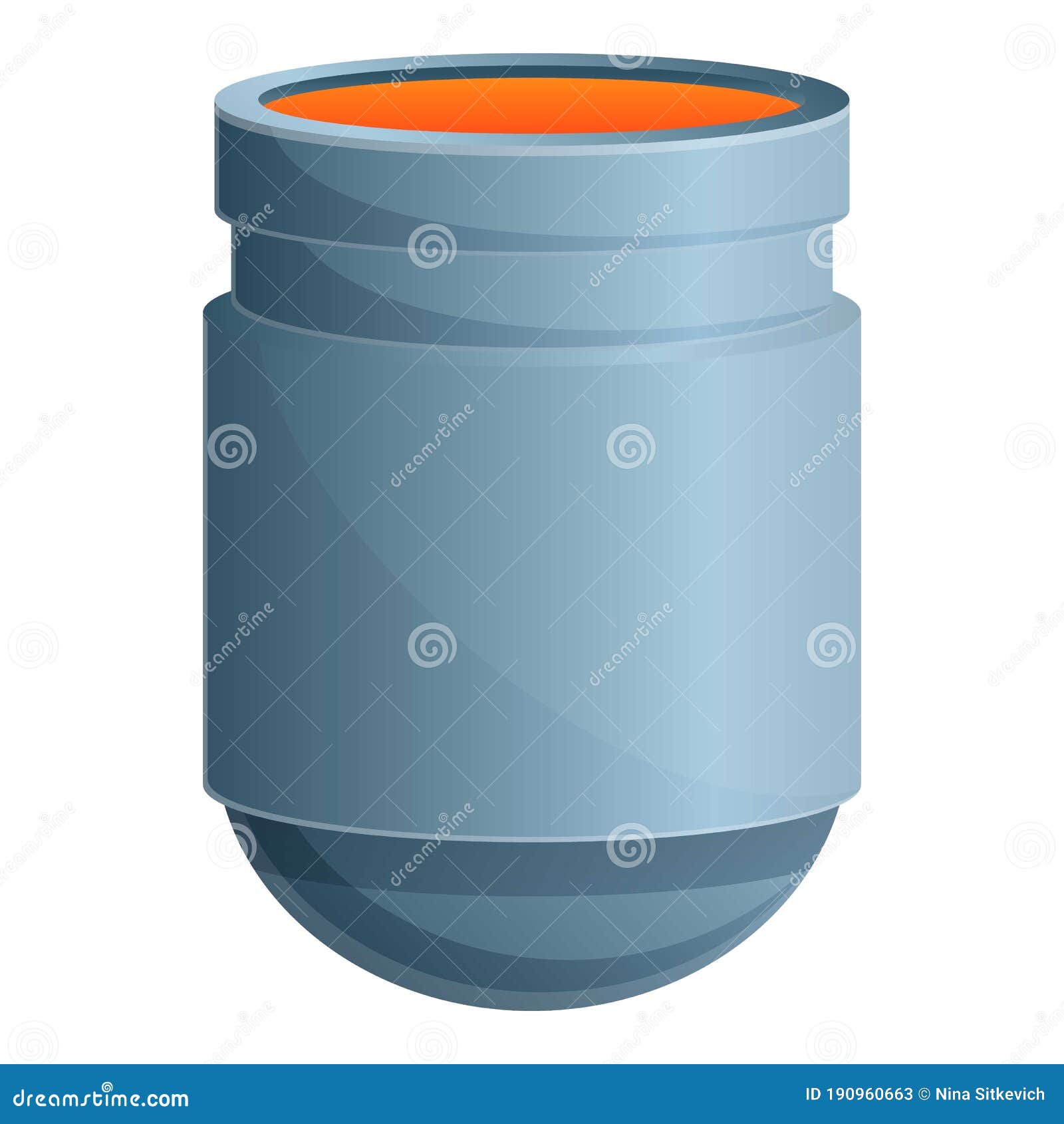 Molten Metal Icon, Cartoon Style Stock Vector - Illustration of ...