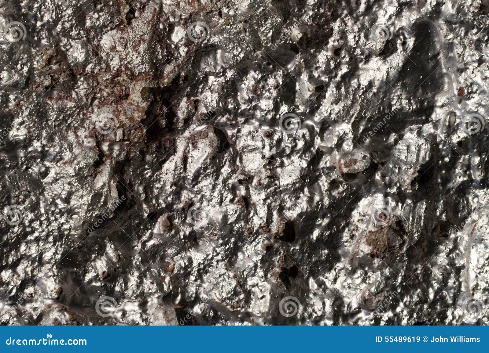 Molten Silver Paint stock image. Image of cool, black - 55489619