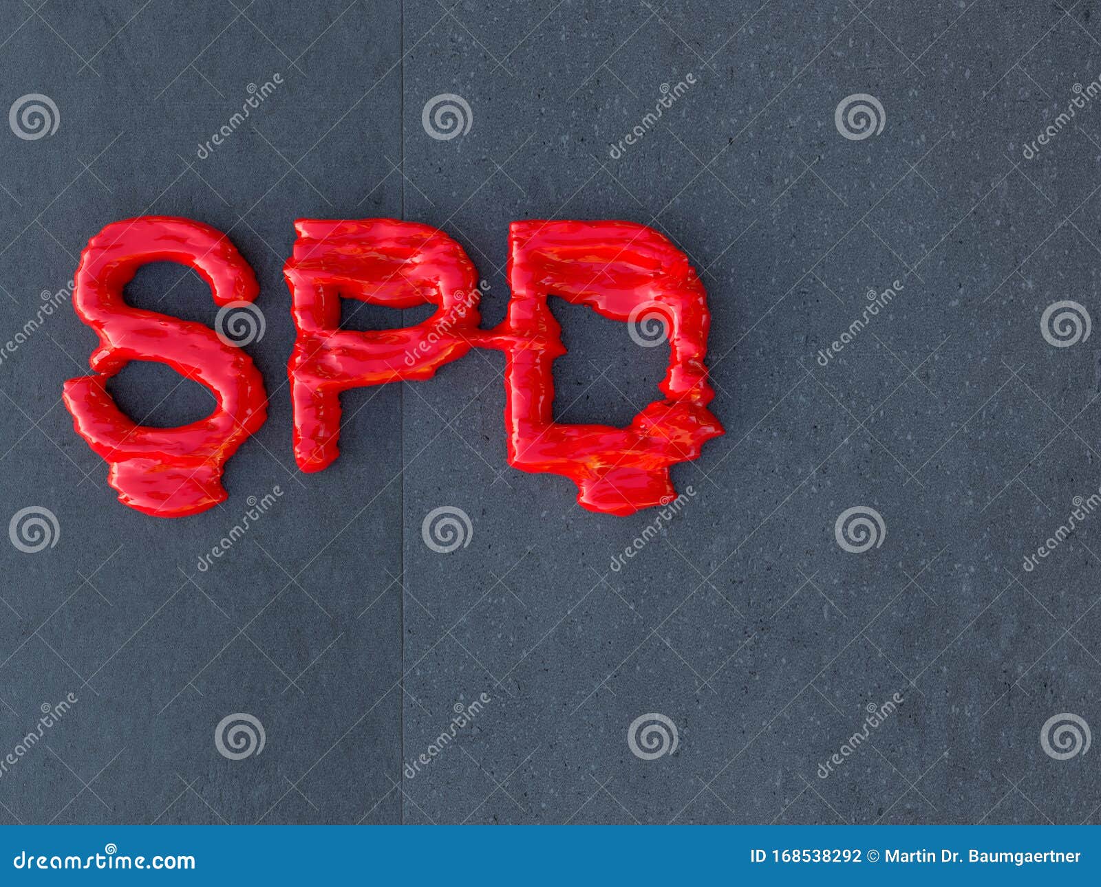 Molten SPD-logo On Concrete Wall Stock Photography | CartoonDealer.com ...