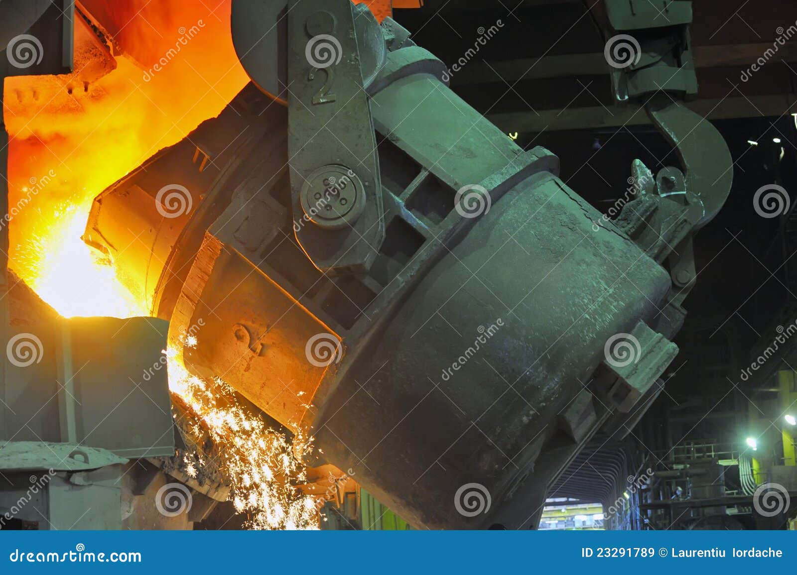 Molten steel stock image. Image of dangerous, fever, dark - 23291789