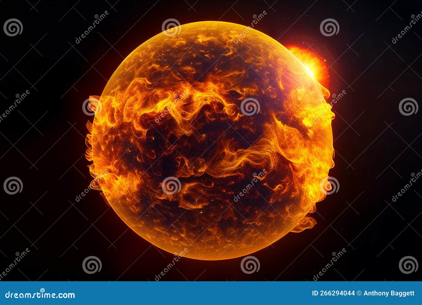 Molten surface of the sun stock illustration. Illustration of storm ...