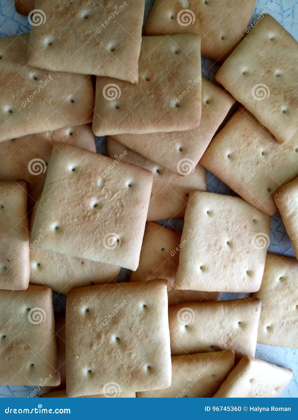 Molti Quadrano I Cracker Bianchi Dolci Fotografia Stock - Immagine di ...