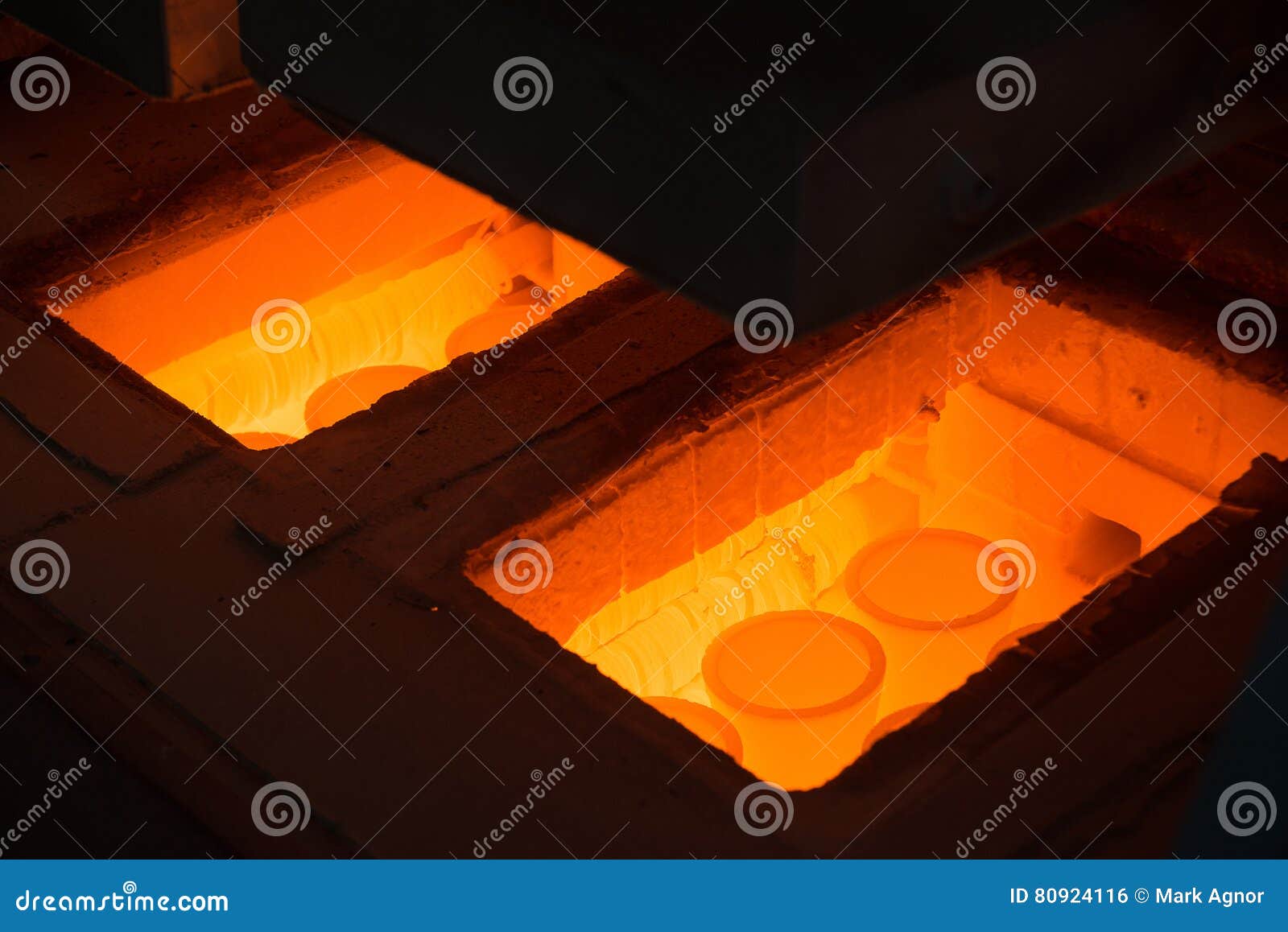 Molting gold at a factory stock photo. Image of silver - 80924116