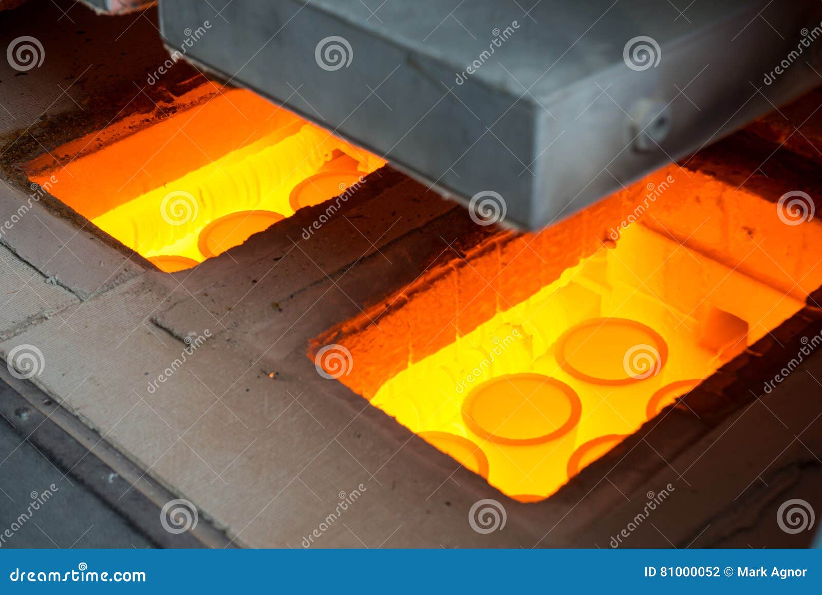 Molting gold at a factory stock photo. Image of produce - 81000052
