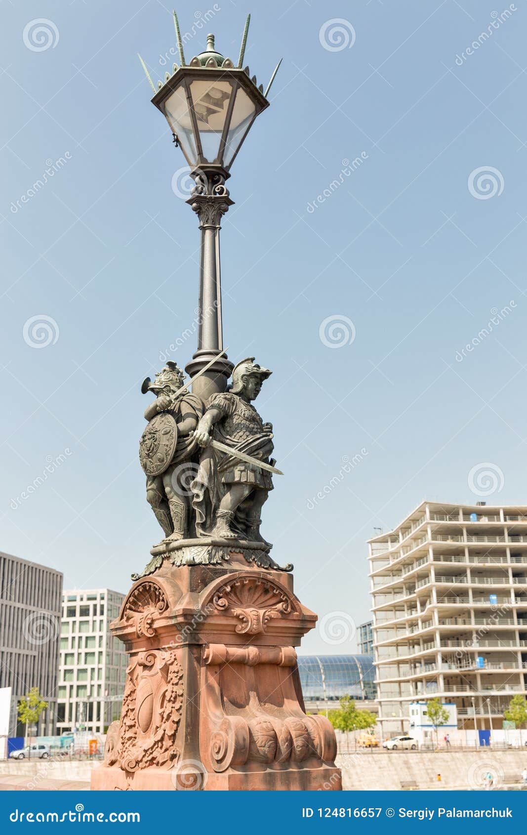 Moltke Bridge in Berlin, Germany. Stock Image - Image of decorated ...
