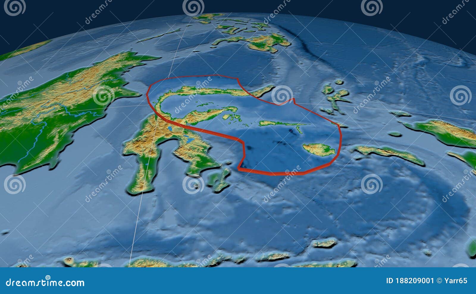 Molucca Sea Plate Extruded - Physical Stock Illustration - Illustration ...