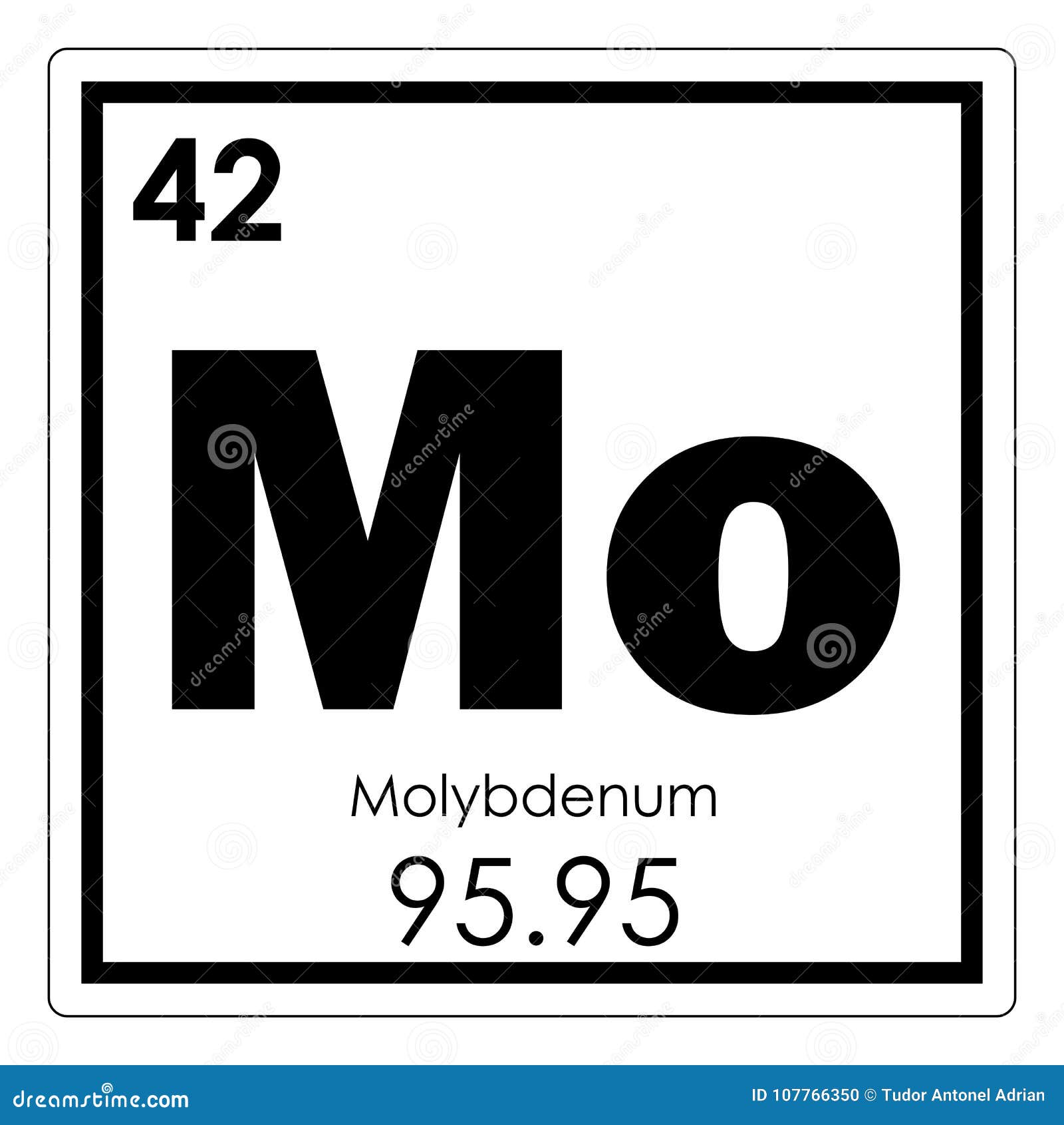 Molybdenum Chemical Element Stock Illustration - Illustration of geek ... Molybdenum Chemical Element Stock Illustration - Illustration of geek ...
