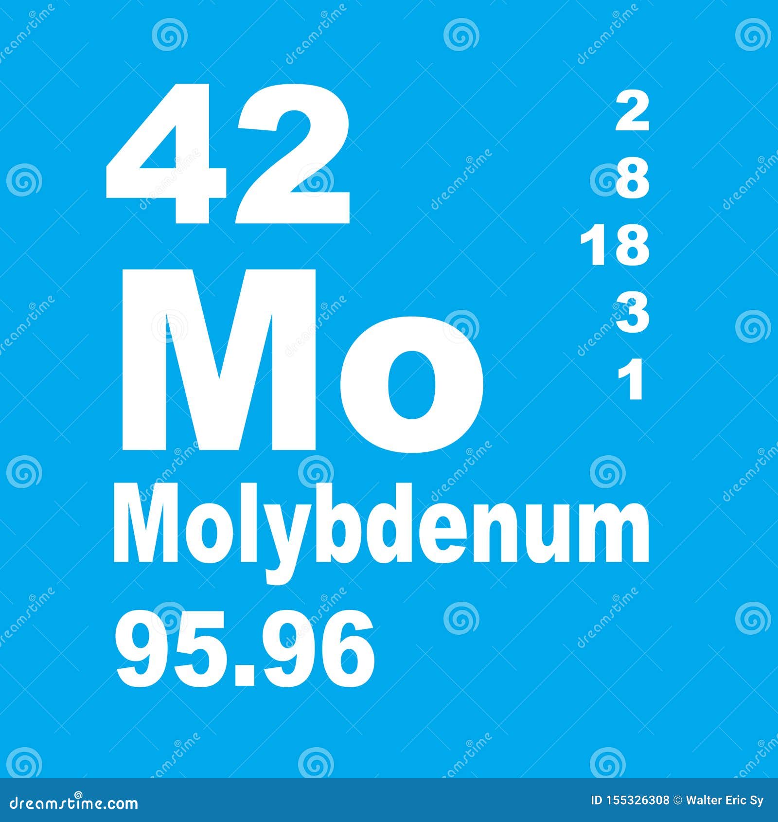 Periodic Table of Elements: Molybdenum Stock Illustration ...