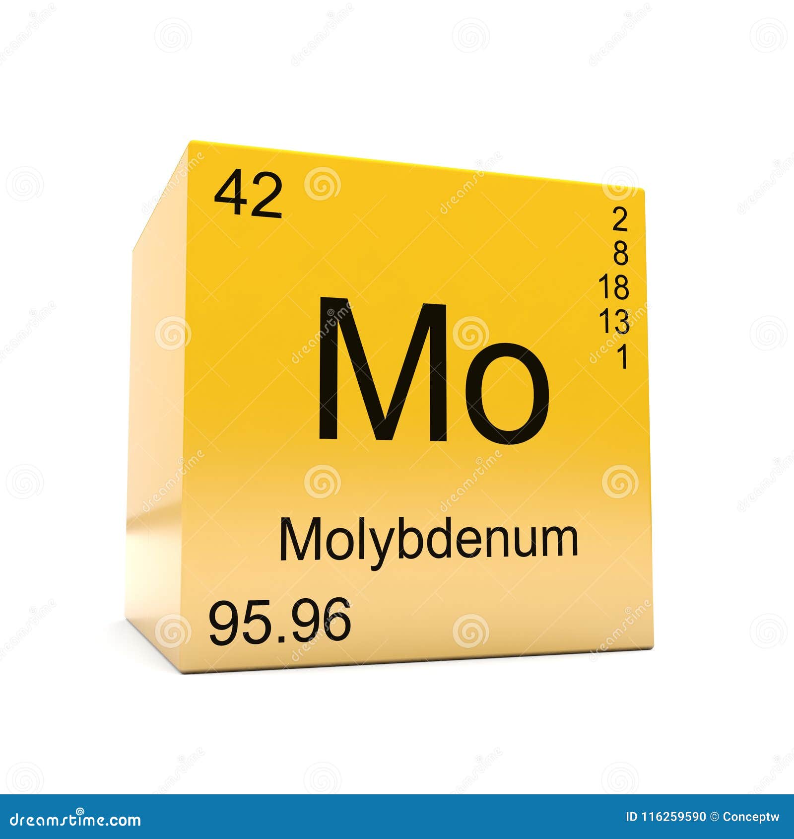 Molybdenum Chemical Element Symbol from Periodic Table Stock ...