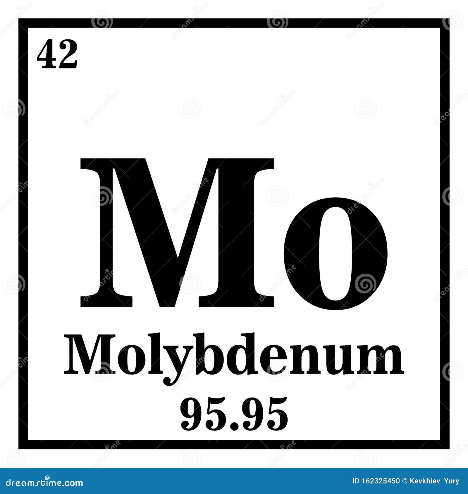 Molybdenum Periodic Table of the Elements Vector Stock Vector ...