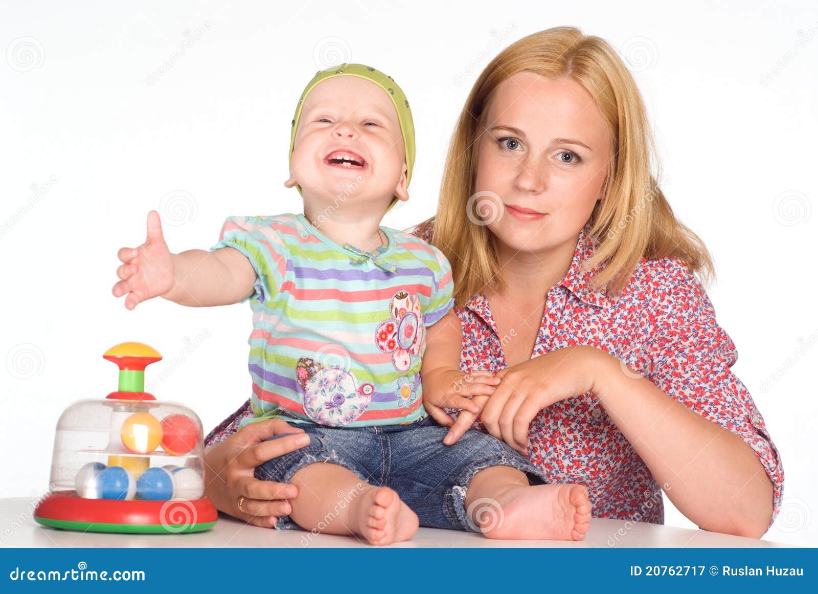 Mom and baby at table stock image. Image of home, portrait - 20762717