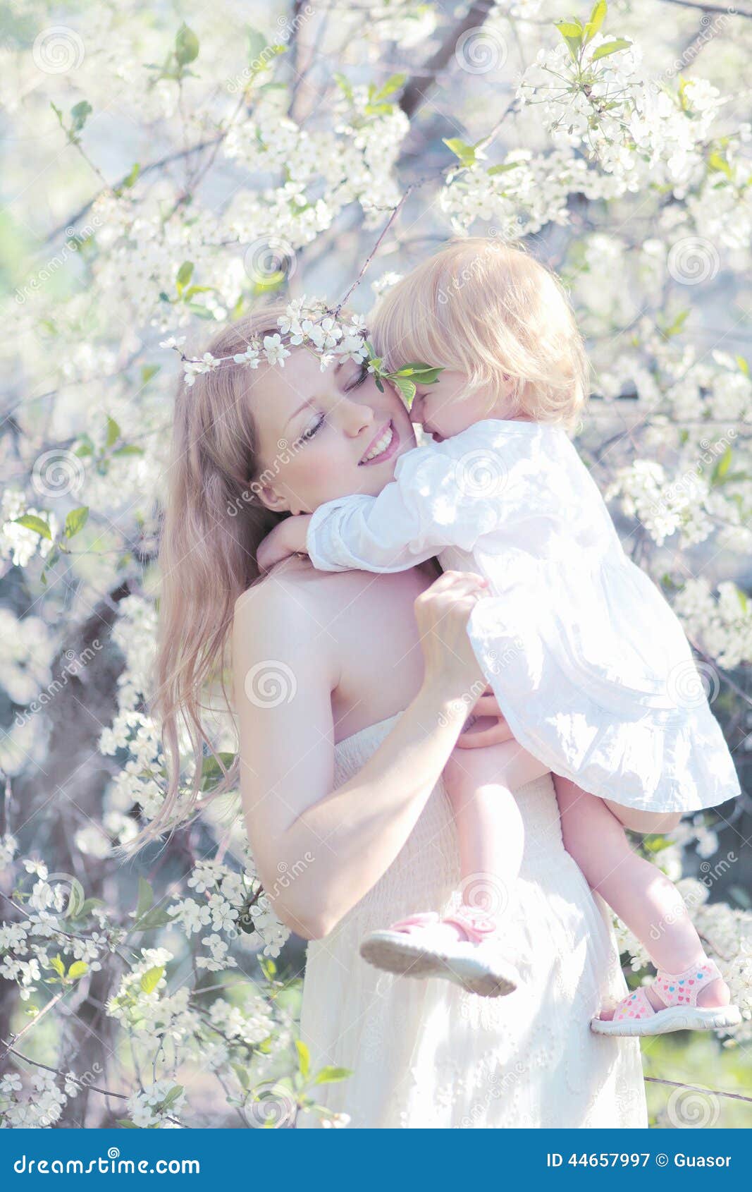 Mom and baby tenderness stock image. Image of bonding - 44657997