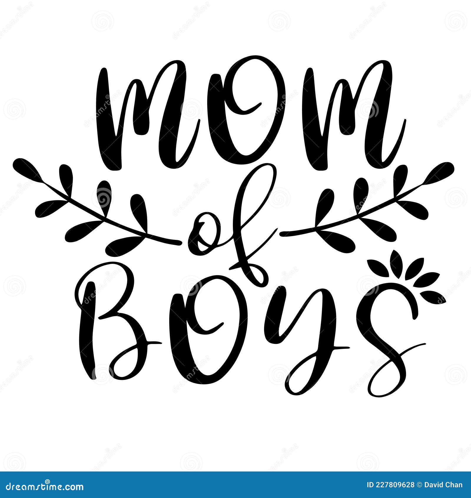 Mom of Boys Logo Signs Inspirational Quotes Stock Vector - Illustration ...