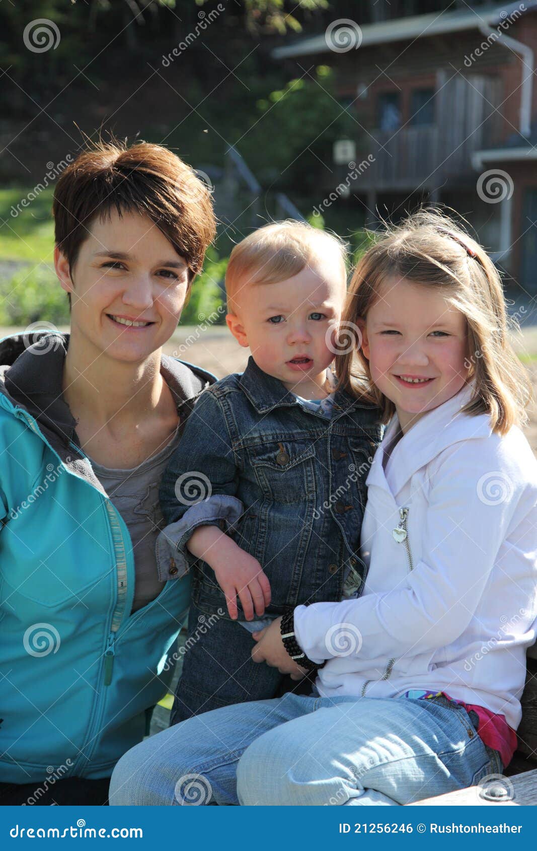 Mom and children stock photo. Image of adventure, little - 21256246