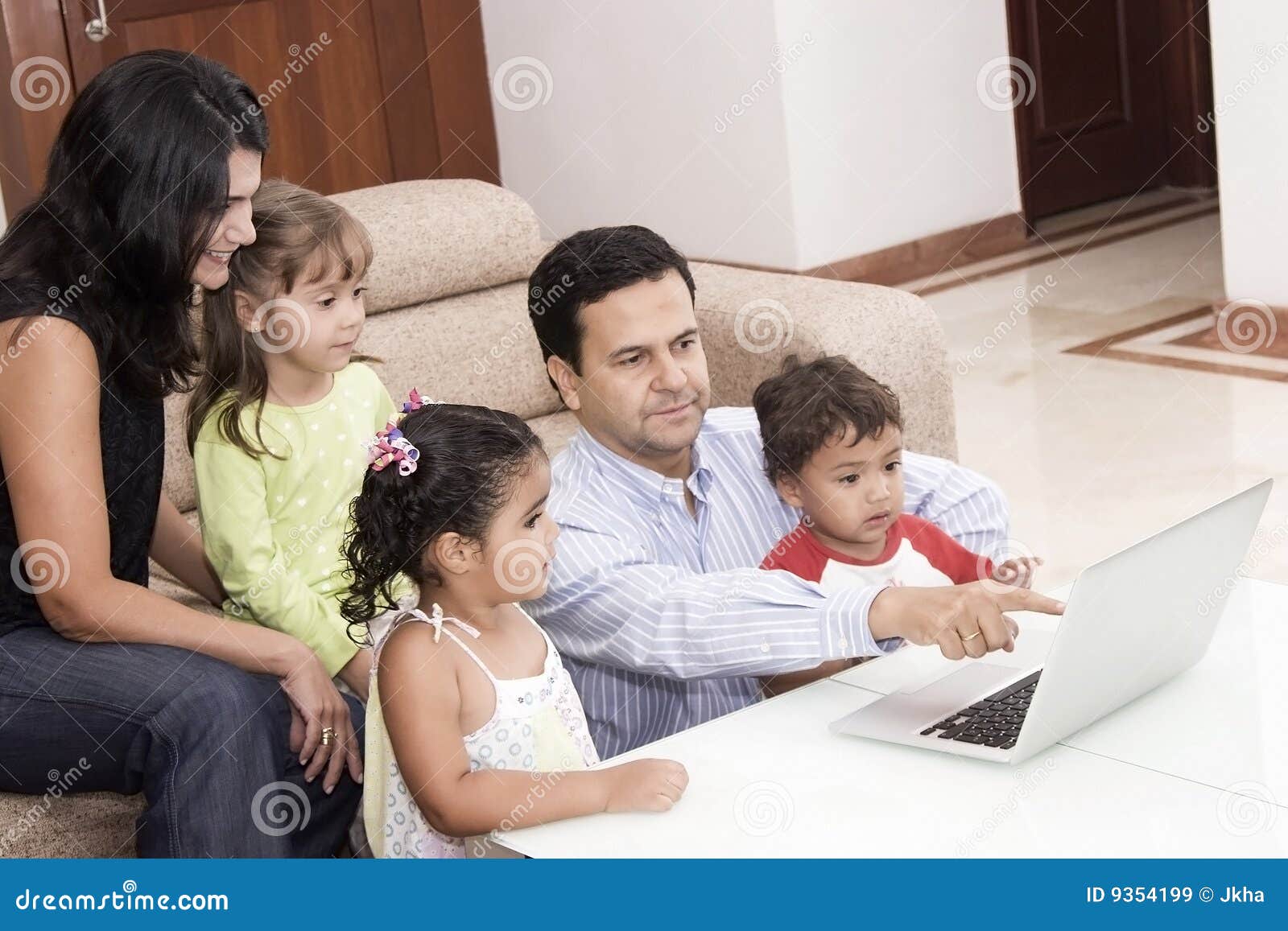 Mom and Dad Enjoying with Their Children Stock Image - Image of enjoy ...