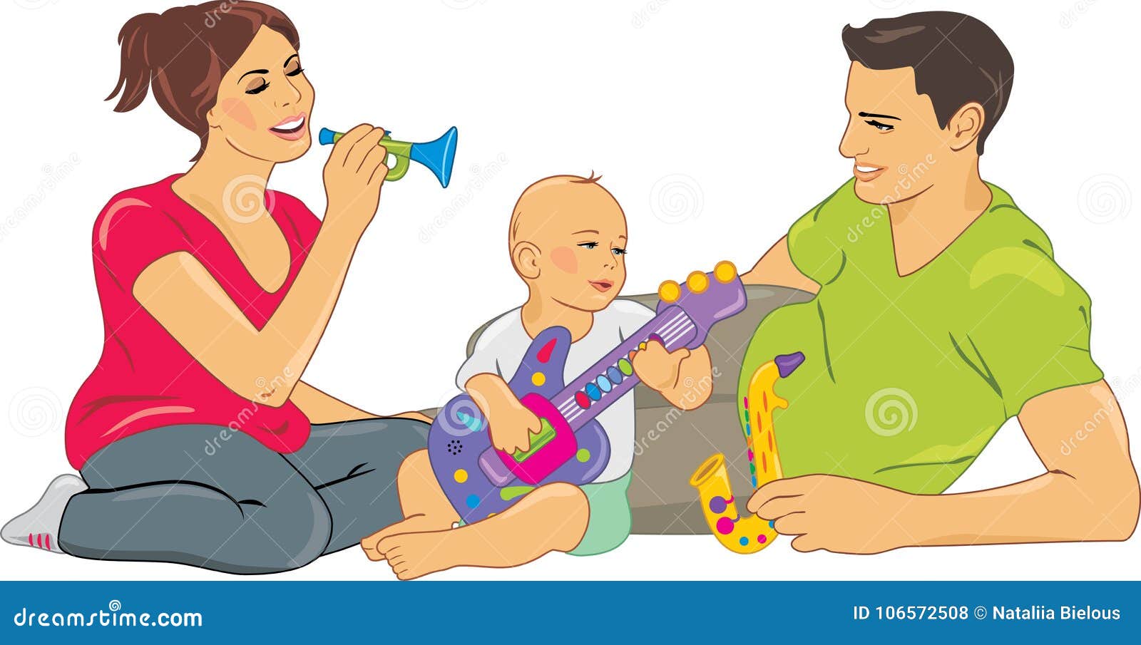 Mom and Dad Playing with a Baby Stock Vector - Illustration of little ... Mom and Dad Playing with a Baby Stock Vector - Illustration of little ...