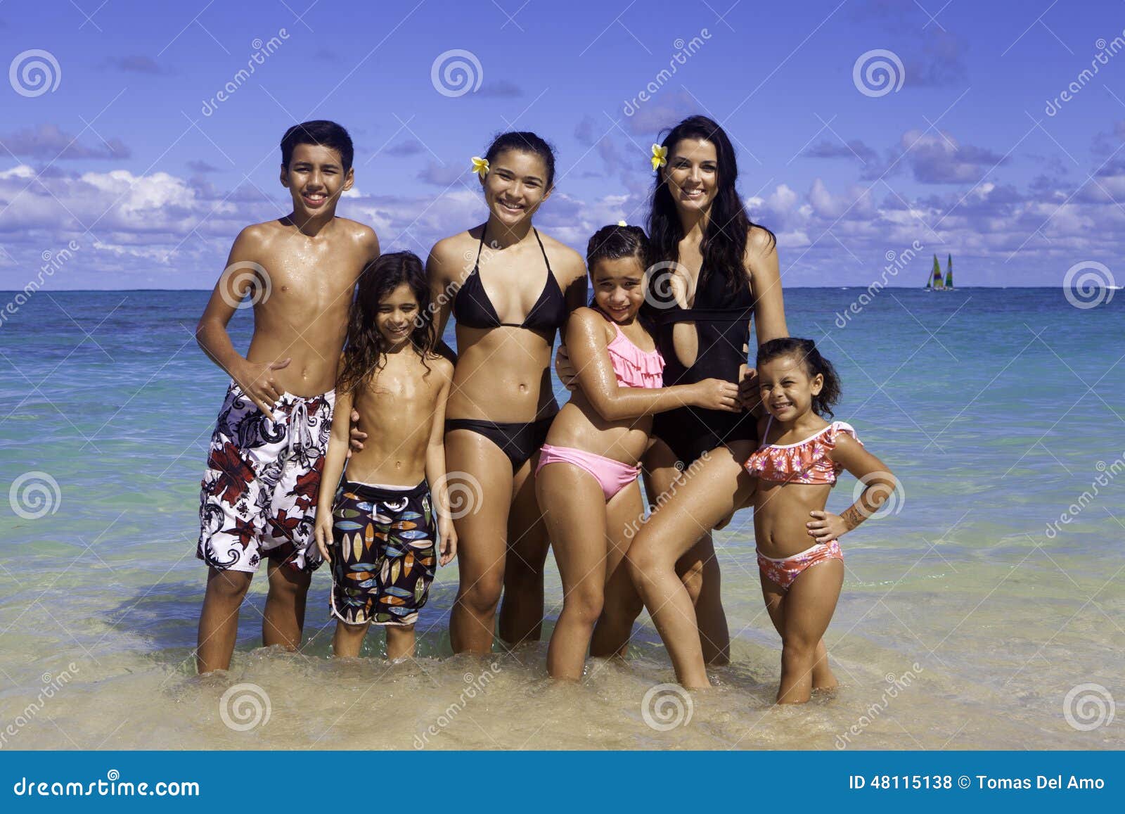 Mom and kids at beach stock photo. Image of siblings - 48115138 Mom and kids at beach stock photo. Image of siblings - 48115138