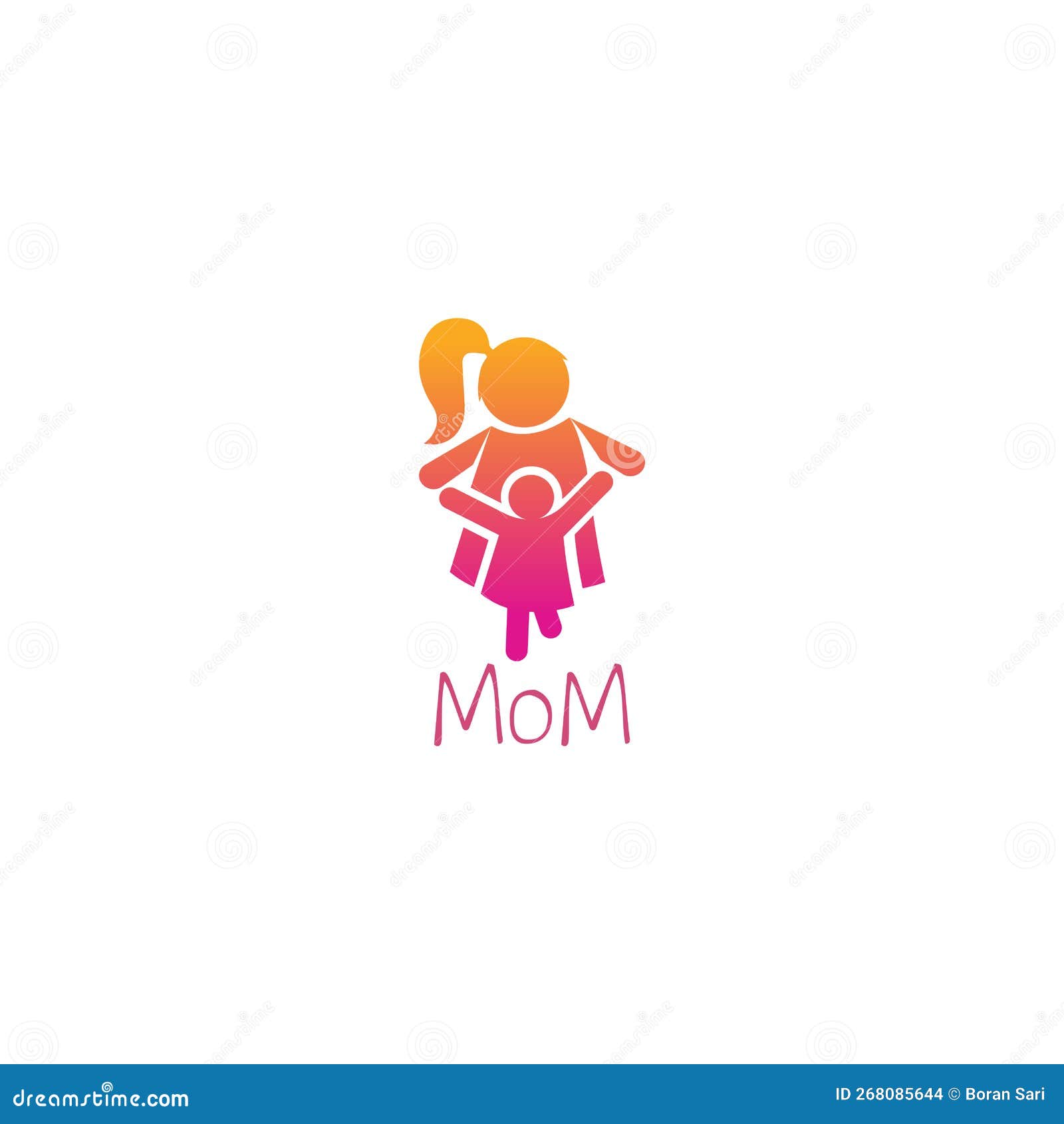 Mom Logo M Brand, Symbol, Design, Graphic, Minimalist.logo Stock Vector ...