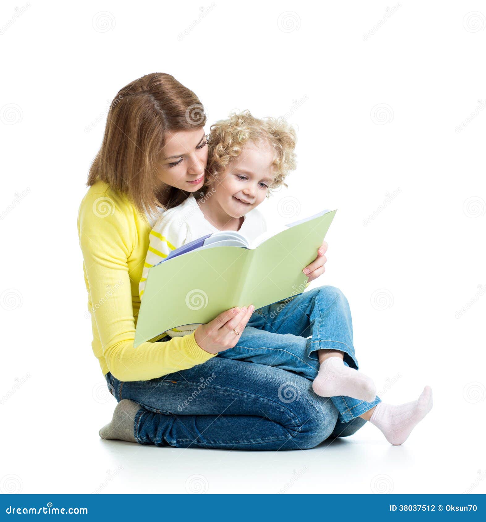 Mom Reading a Book To Her Child Stock Photo - Image of beautiful ...