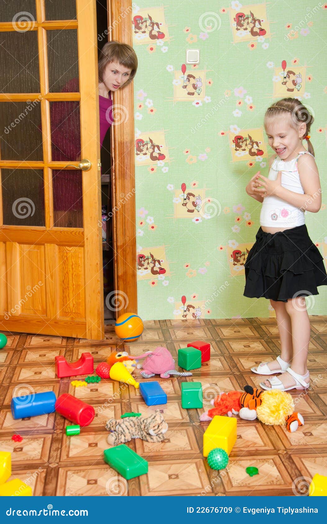 Mom scared disorder stock image. Image of scattered, mother - 22676709