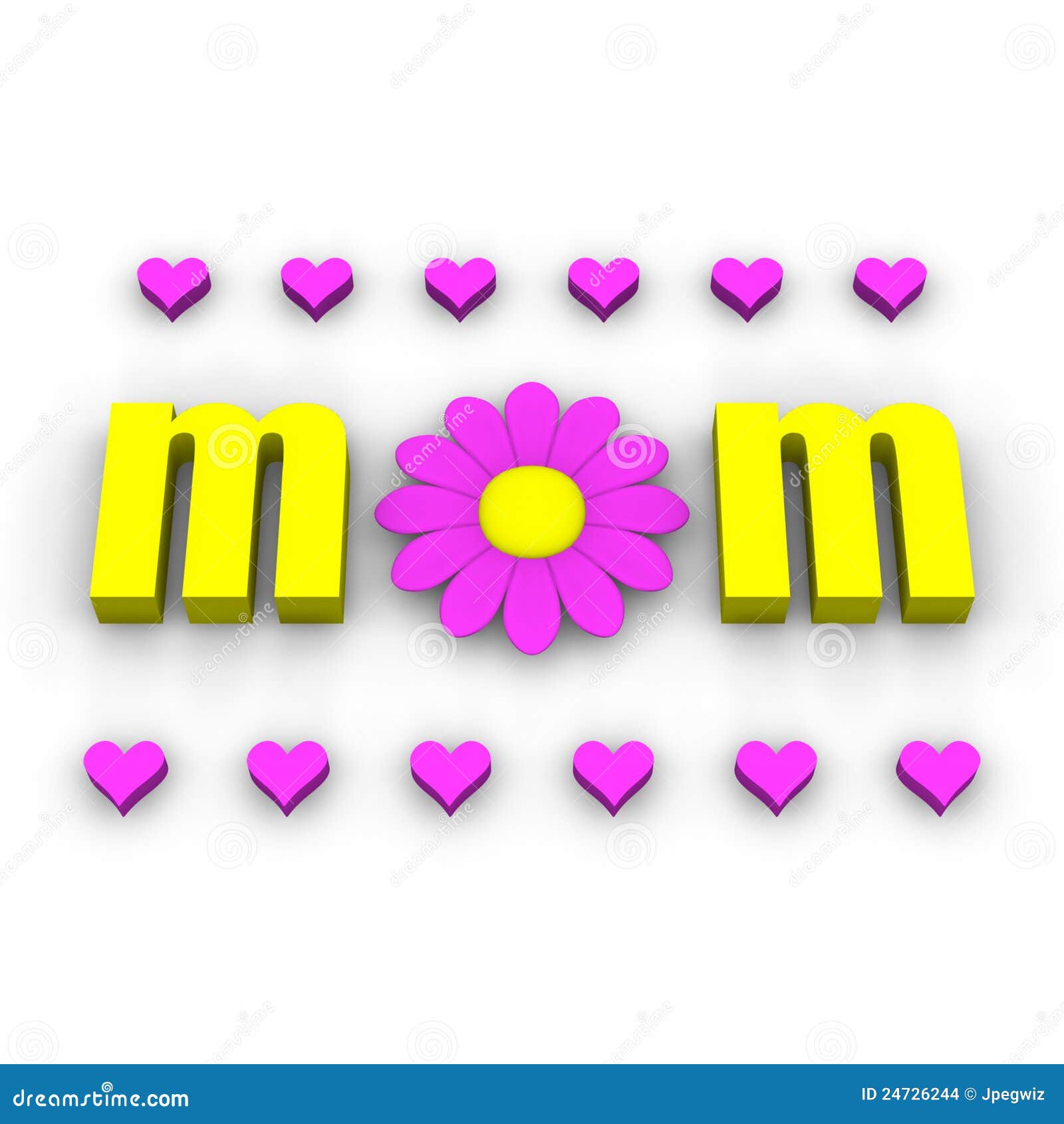 Mom Sign stock illustration. Illustration of daisy, mother - 24726244