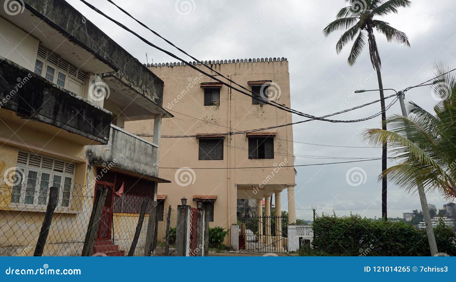 Mombasa city building stock image. Image of village - 121014265