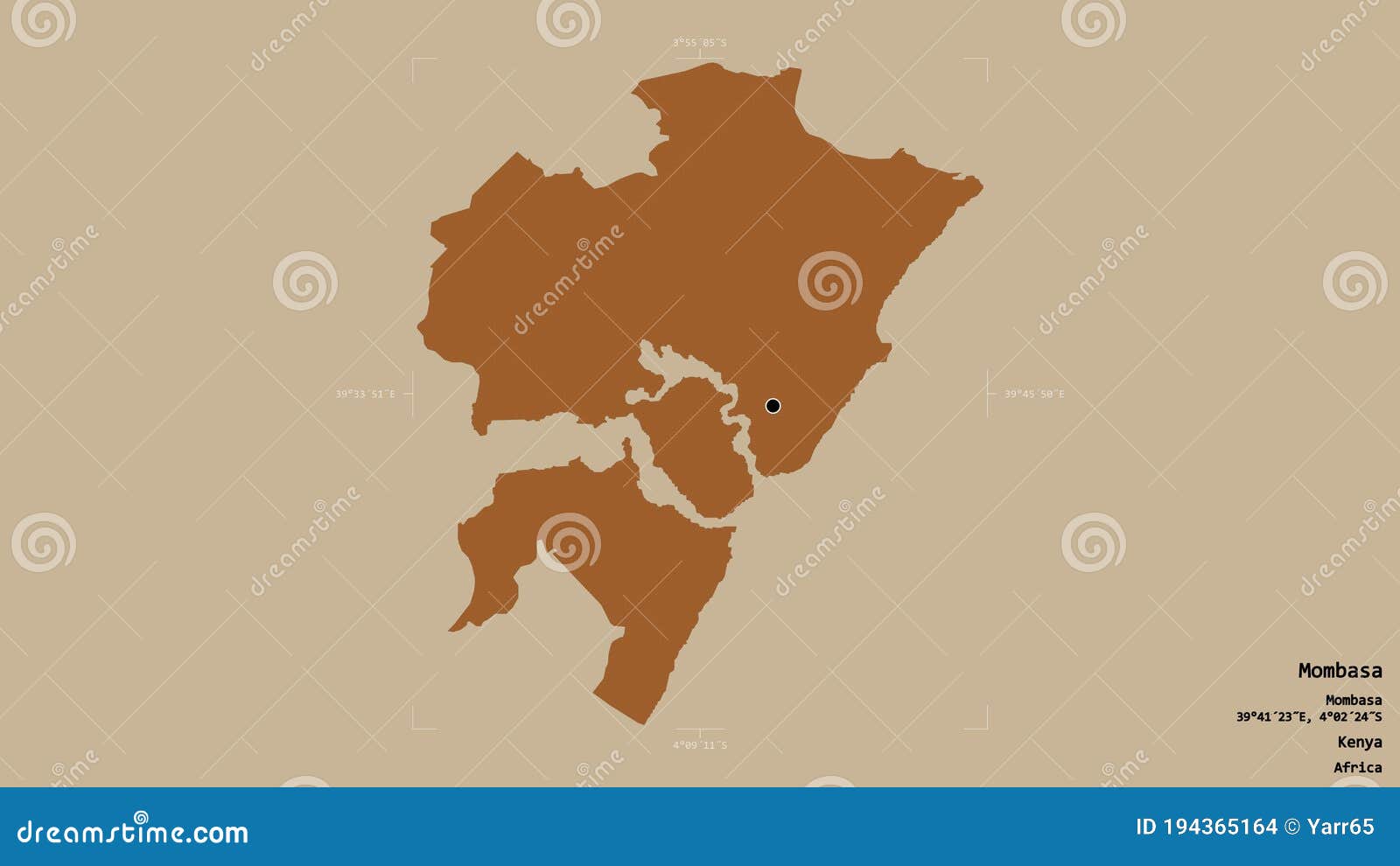 Mombasa - Kenya. Bounding Box. Pattern Stock Illustration ...