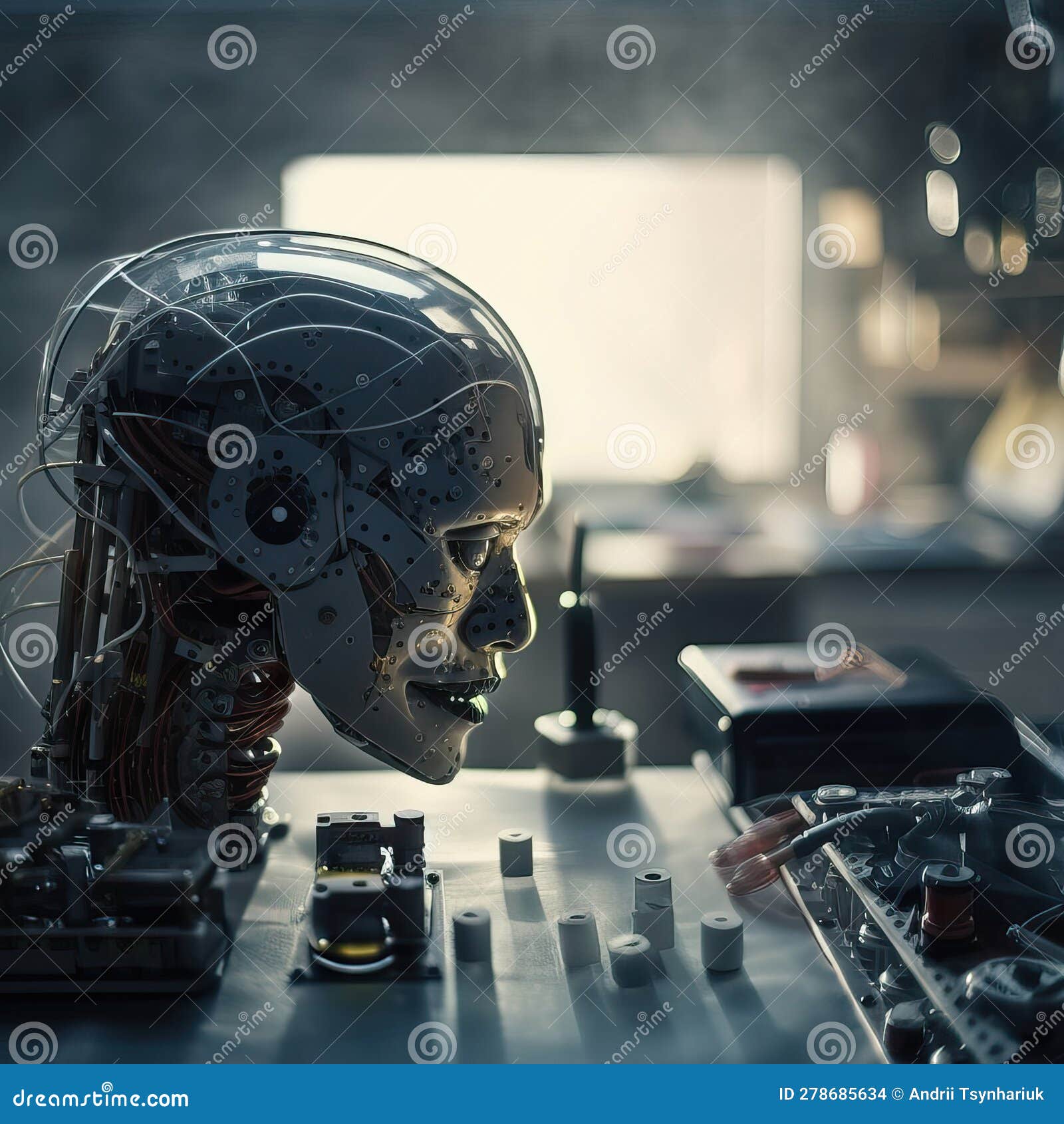 The Moment of Developing the Robot Head and Loading Artificial ... The Moment of Developing the Robot Head and Loading Artificial ...